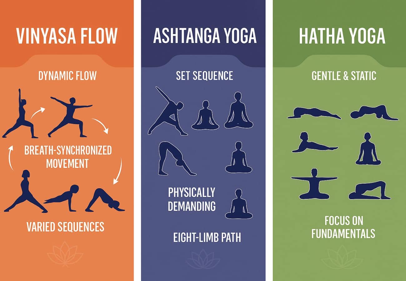 Vinyasa vs Ashtanga vs Hatha: Complete Yoga Styles Guide (10+ Years ...